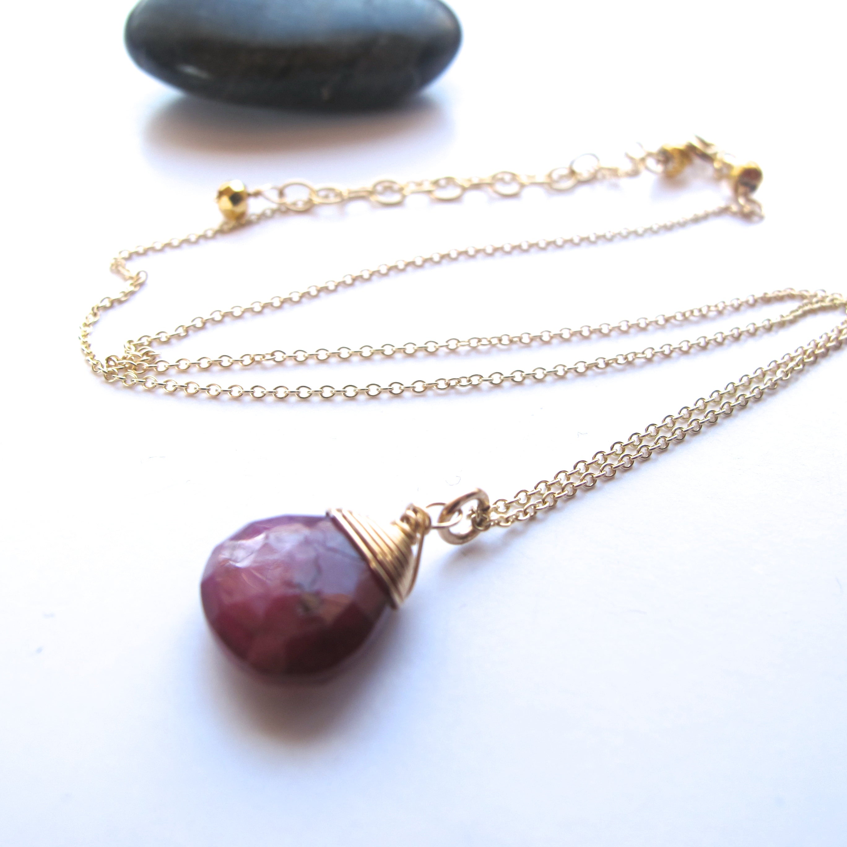 Shop Handcrafted Ruby Jewelry - Floweredsky Designs